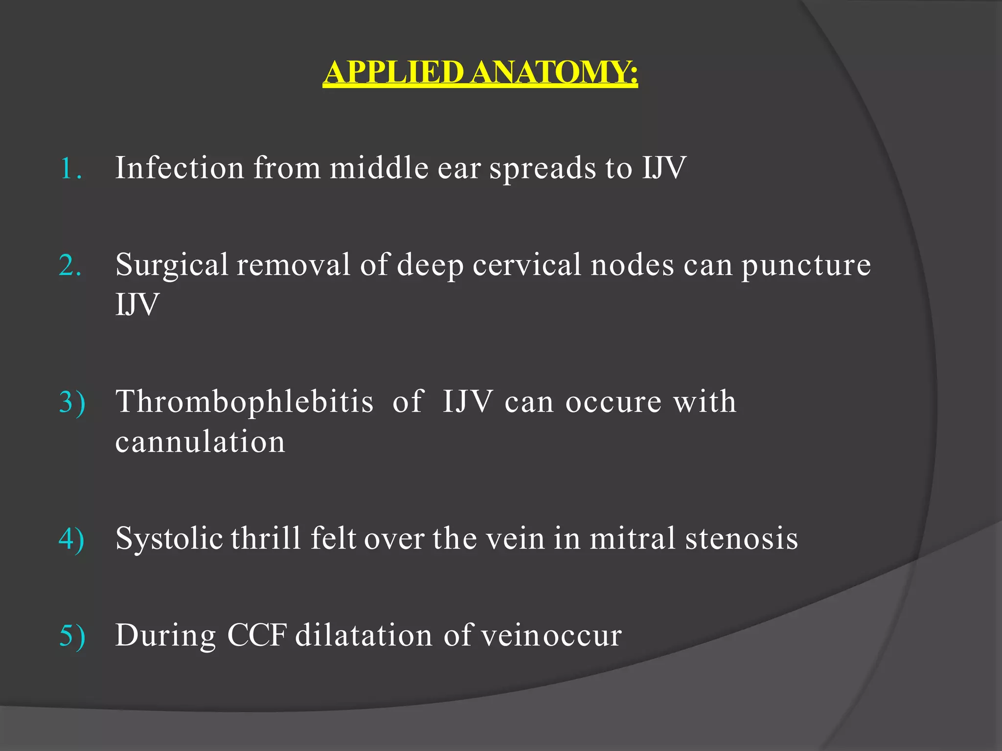 Venous drainage of head , neck and face | PPTX