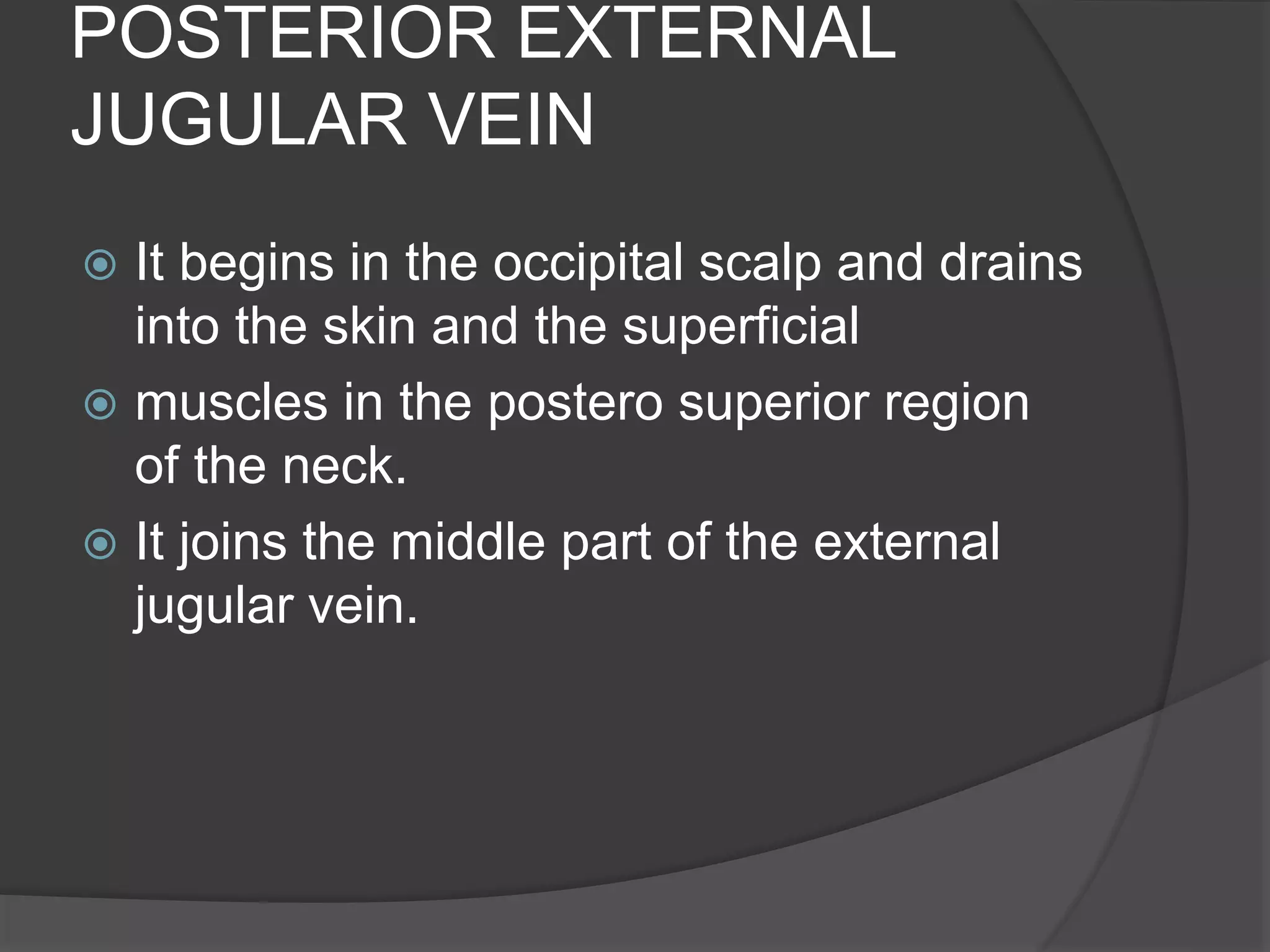 Venous drainage of head , neck and face | PPTX