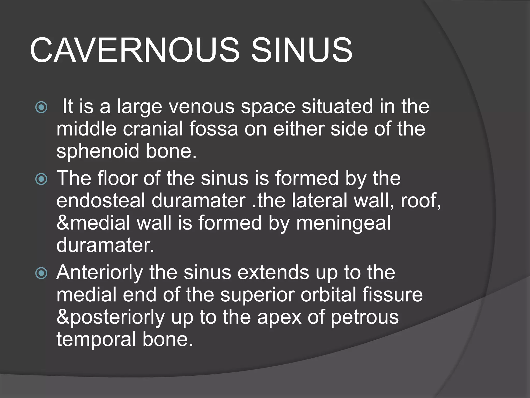Venous drainage of head , neck and face | PPTX