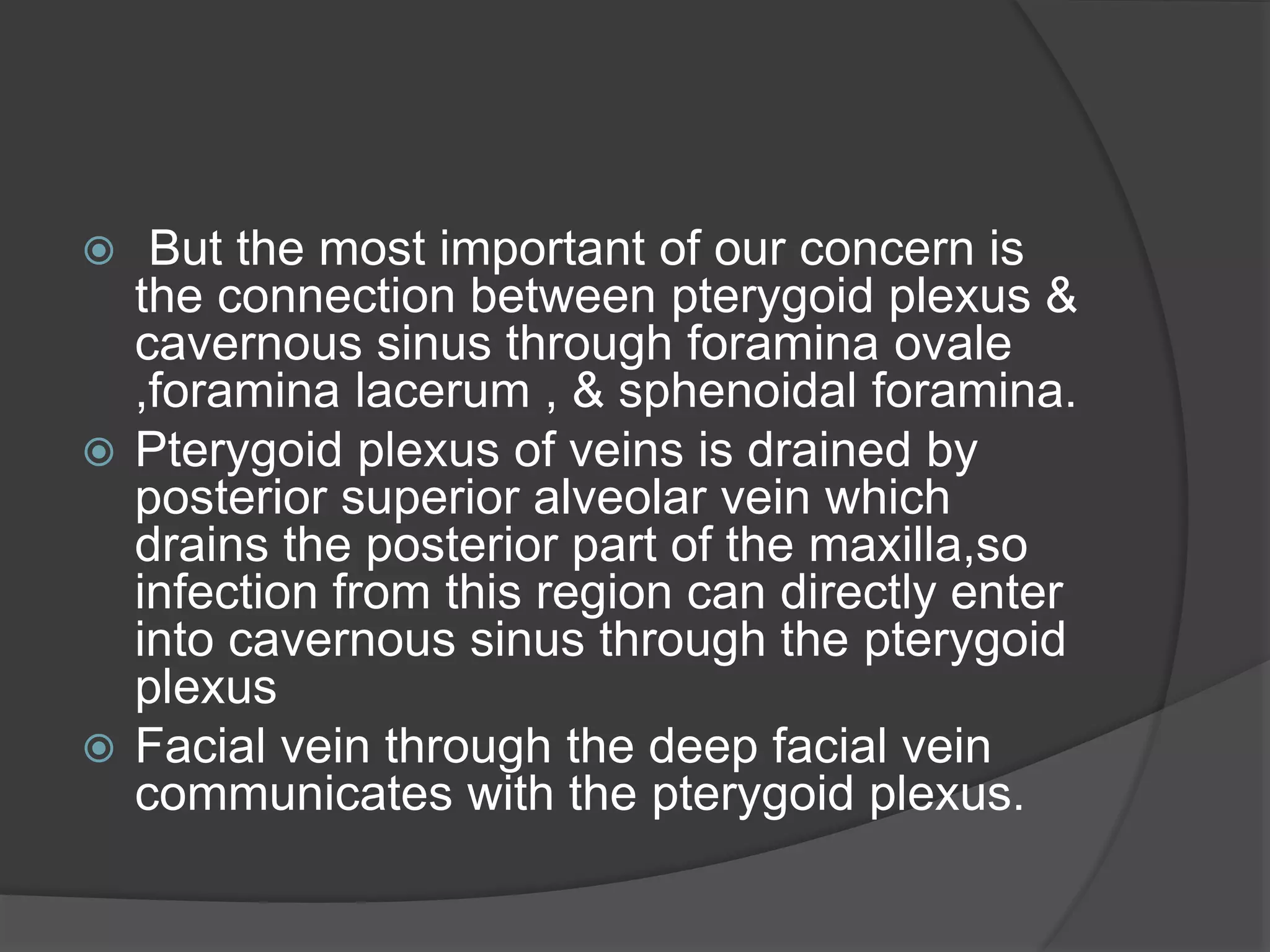 Venous drainage of head , neck and face | PPTX