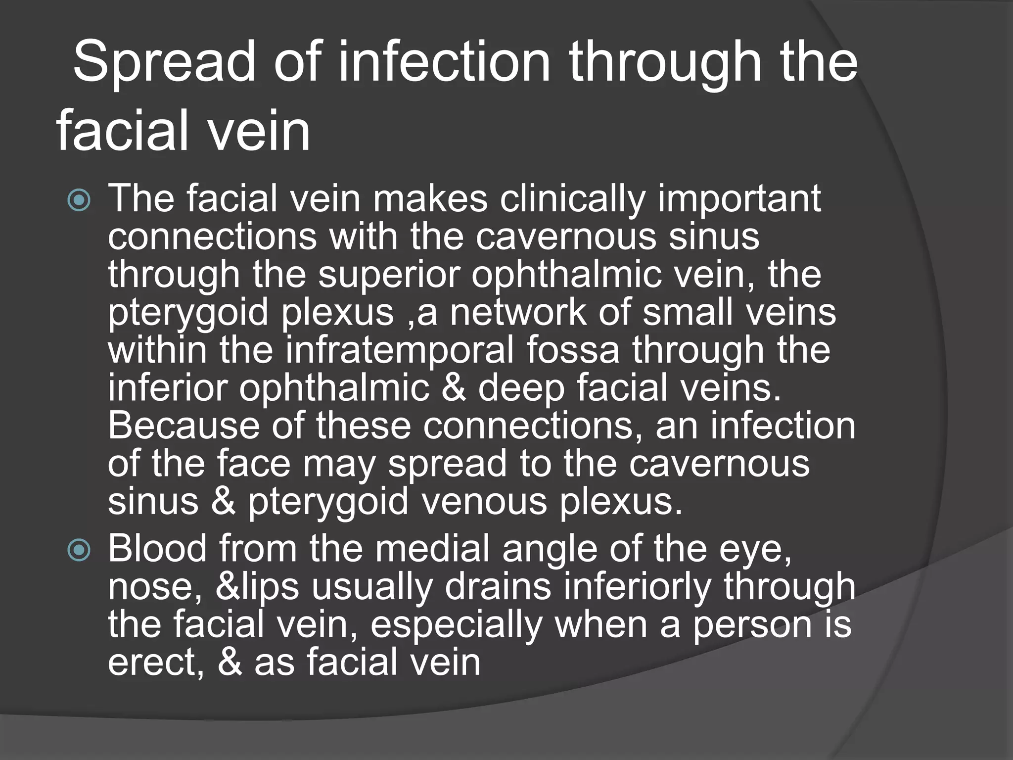 Venous drainage of head , neck and face | PPTX