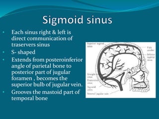 Venous drainageof head and neck ih | PPTX