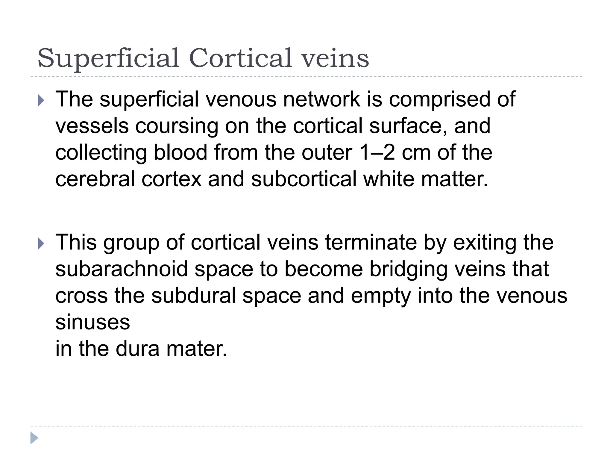 Venous Drainage of the Brain Presentation pptx | PPTX