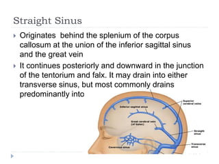 Venous Drainage of the Brain Presentation pptx | PPTX