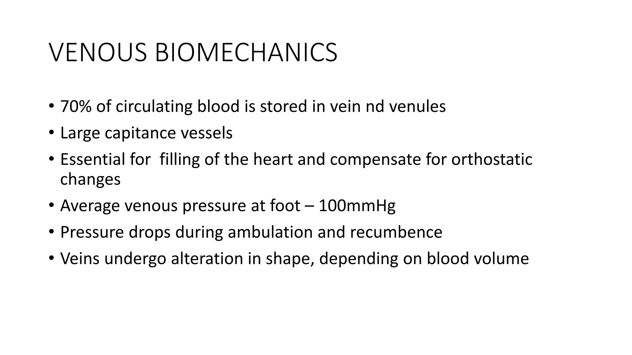 Venous pathophysiology | PPTX