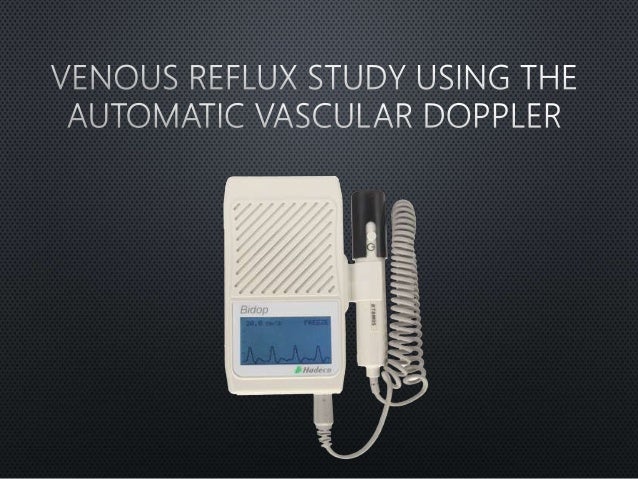 Venous reflux study using the automatic vascular doppler