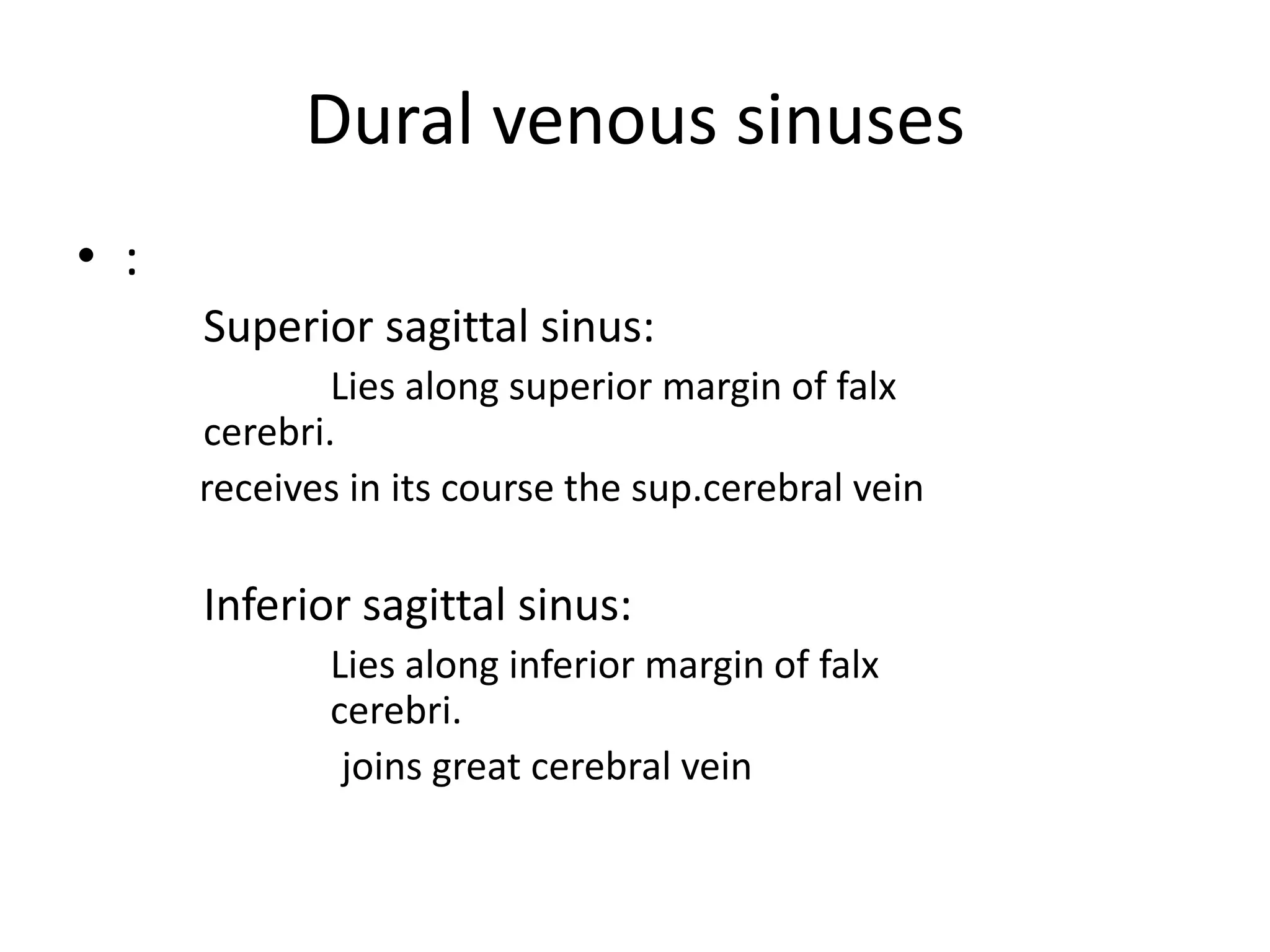 Venous sinuses | PPTX | Brain and Nervous System Disorders | Diseases ...