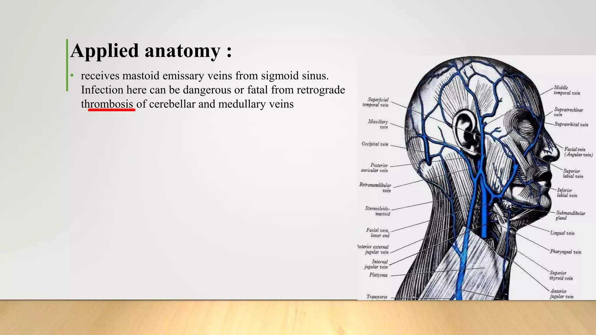 Venous Supply of head, neck and face ish.pptx