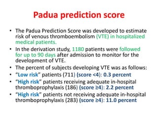 Venous thromboembolism, THROMBOPROPHYLAXIS and management | PPTX