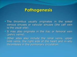 Venous thrombo embolism | PPTX
