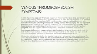 A Complete & Effective Study Of Venous Thromboembolism | PPT