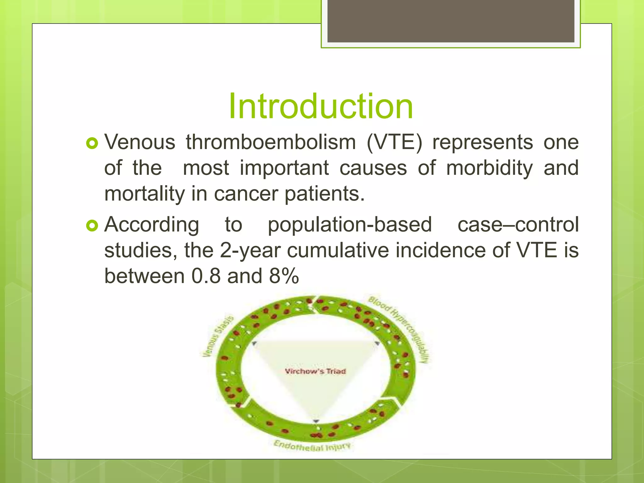 Venous thromboembolism in cancer patients | PPTX