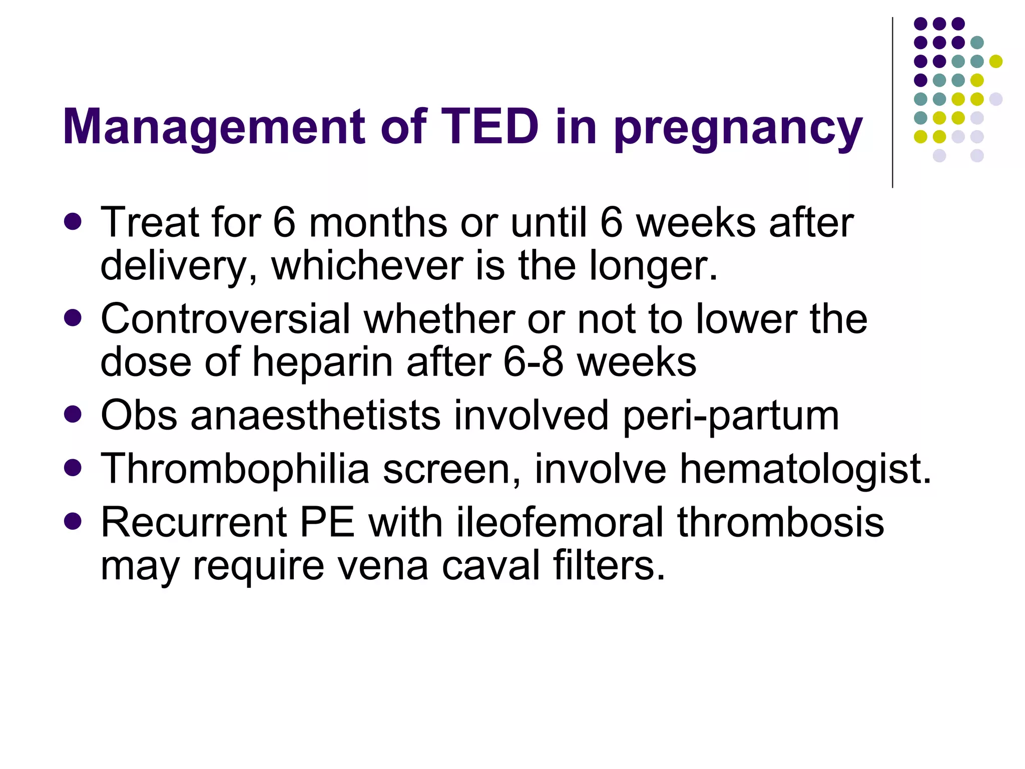 Venous Thromboembolism in Obstetrics | PPT