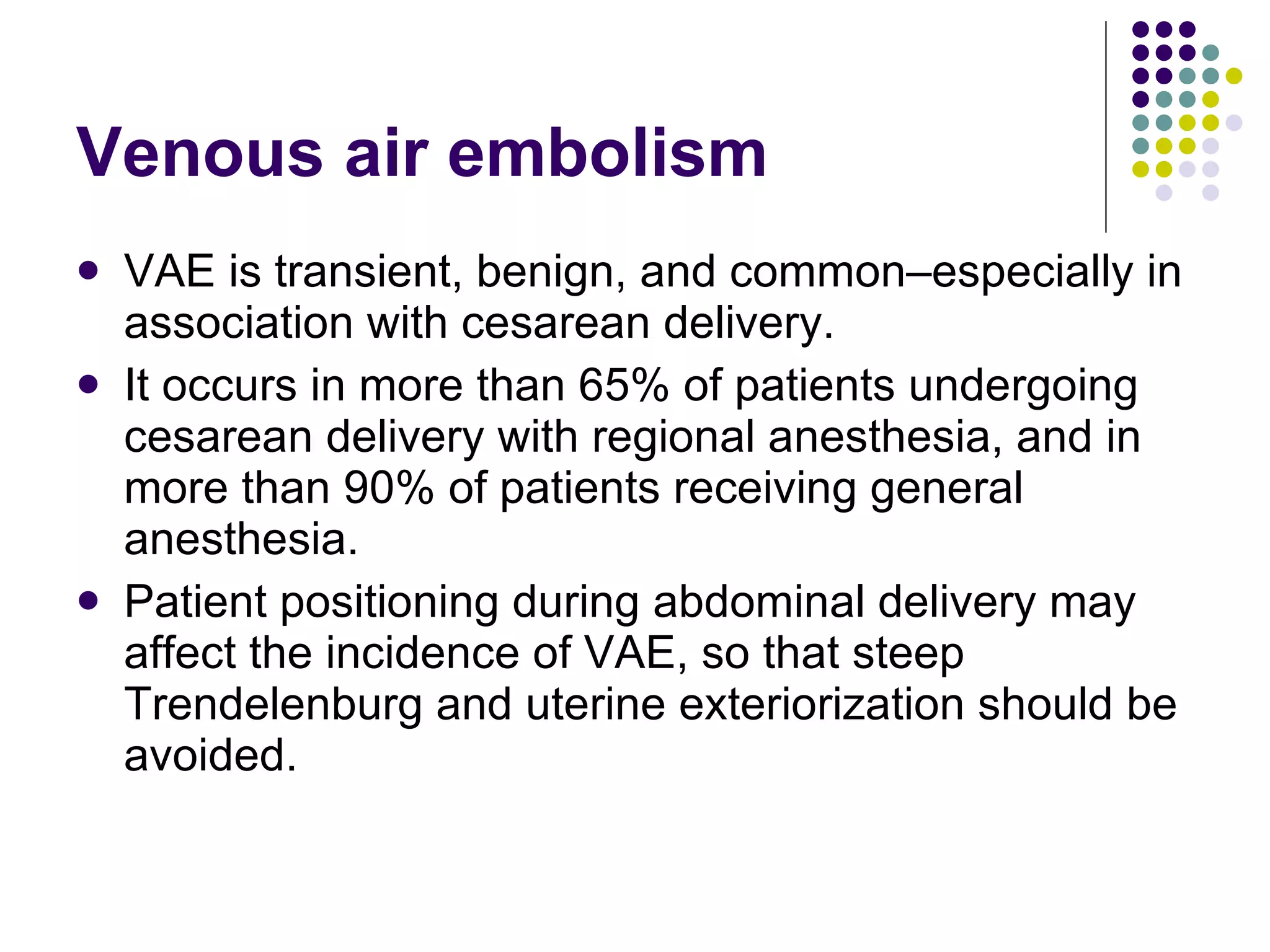 Venous Thromboembolism in Obstetrics | PPT