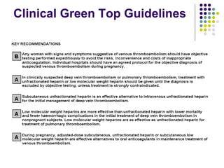Venous Thromboembolism in Obstetrics | PPT