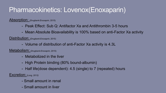 Venous thromboembolisms and lovenox | PPTX | Blood Disorders | Diseases ...