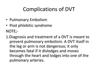 Venous thrombosis | PPTX
