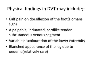 Venous thrombosis | PPTX
