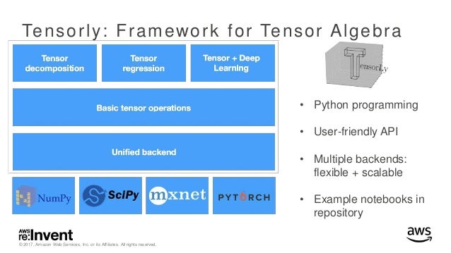 Tensors for topic modeling and deep learning on AWS Sagemaker