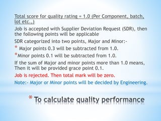 Vendor/Supplier rating | PPTX