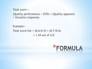 Vendor/Supplier rating | PPTX