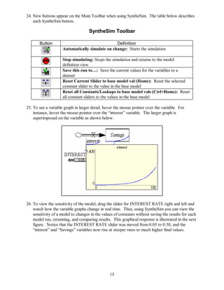 VensimPLE Quick Reference and Tutorial | PDF