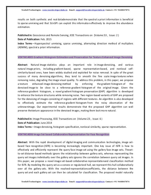 Vensoft IEEE 2014 2015 Matlab Projects tiltle Image Processing Wirele… Vensoft IEEE 2014 2015 Matlab Projects tiltle Image Processing Wirele…