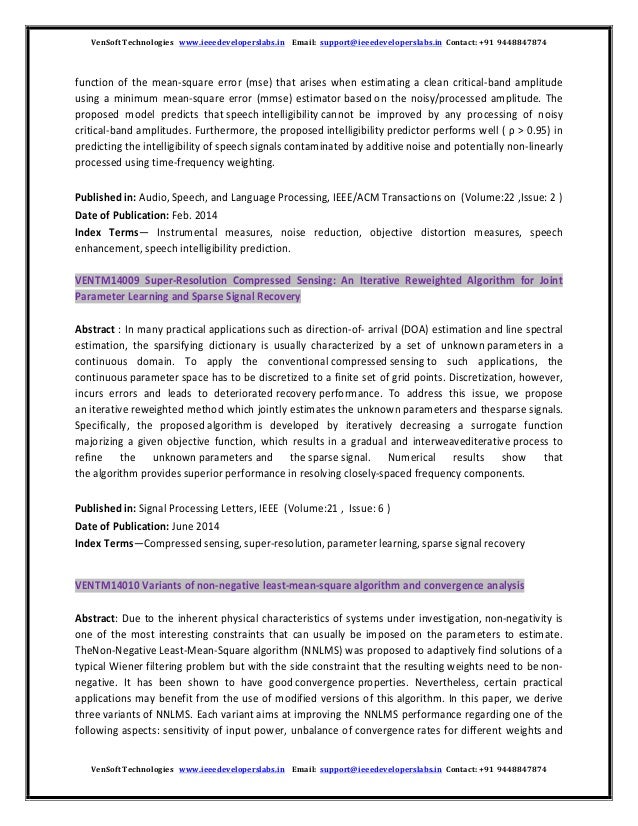 Vensoft IEEE 2014 2015 Matlab Projects tiltle Image Processing Wirele… Vensoft IEEE 2014 2015 Matlab Projects tiltle Image Processing Wirele…