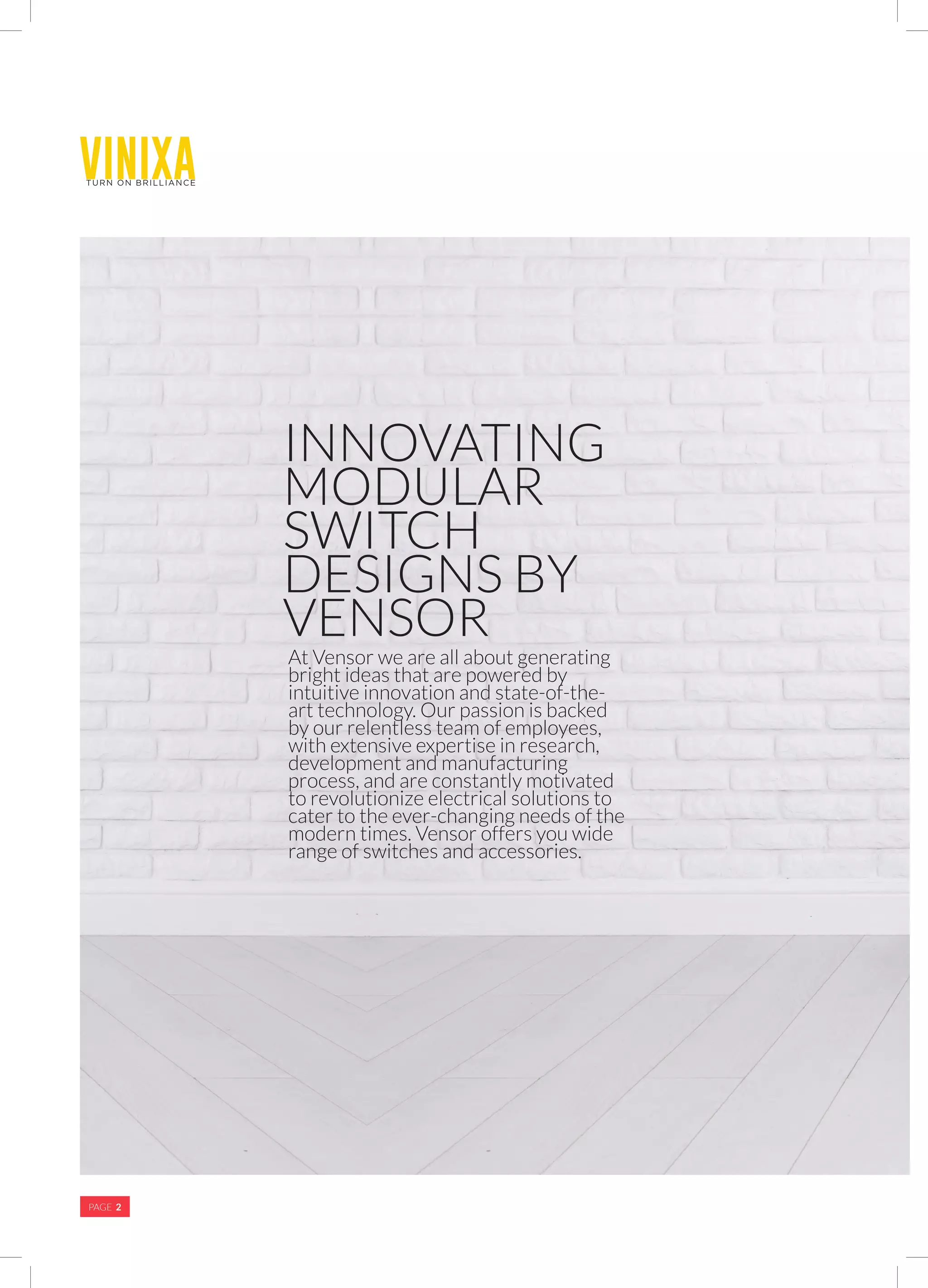 Modular Switches by top Manufacturers in India | Vensor India | PDF