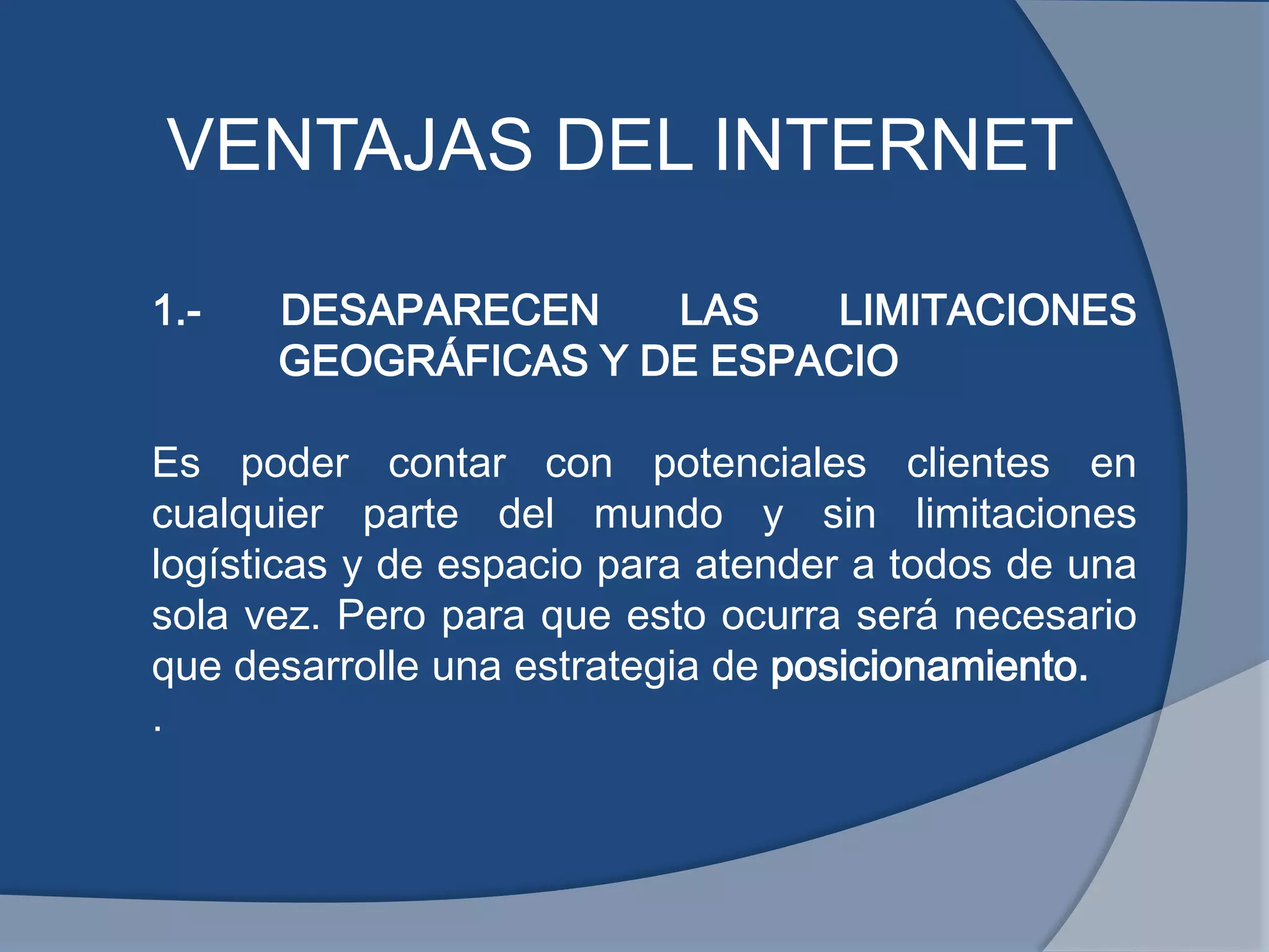 Ventajas del internet