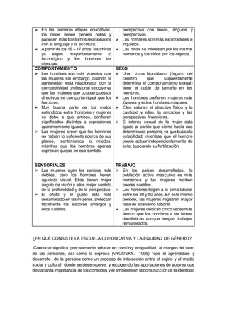 Ventajas de ser hombre y ser mujer | DOCX