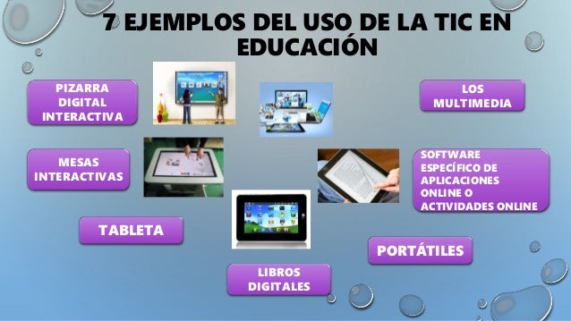 7 EJEMPLOS DEL USO DE LA TIC EN EDUCACIÓN