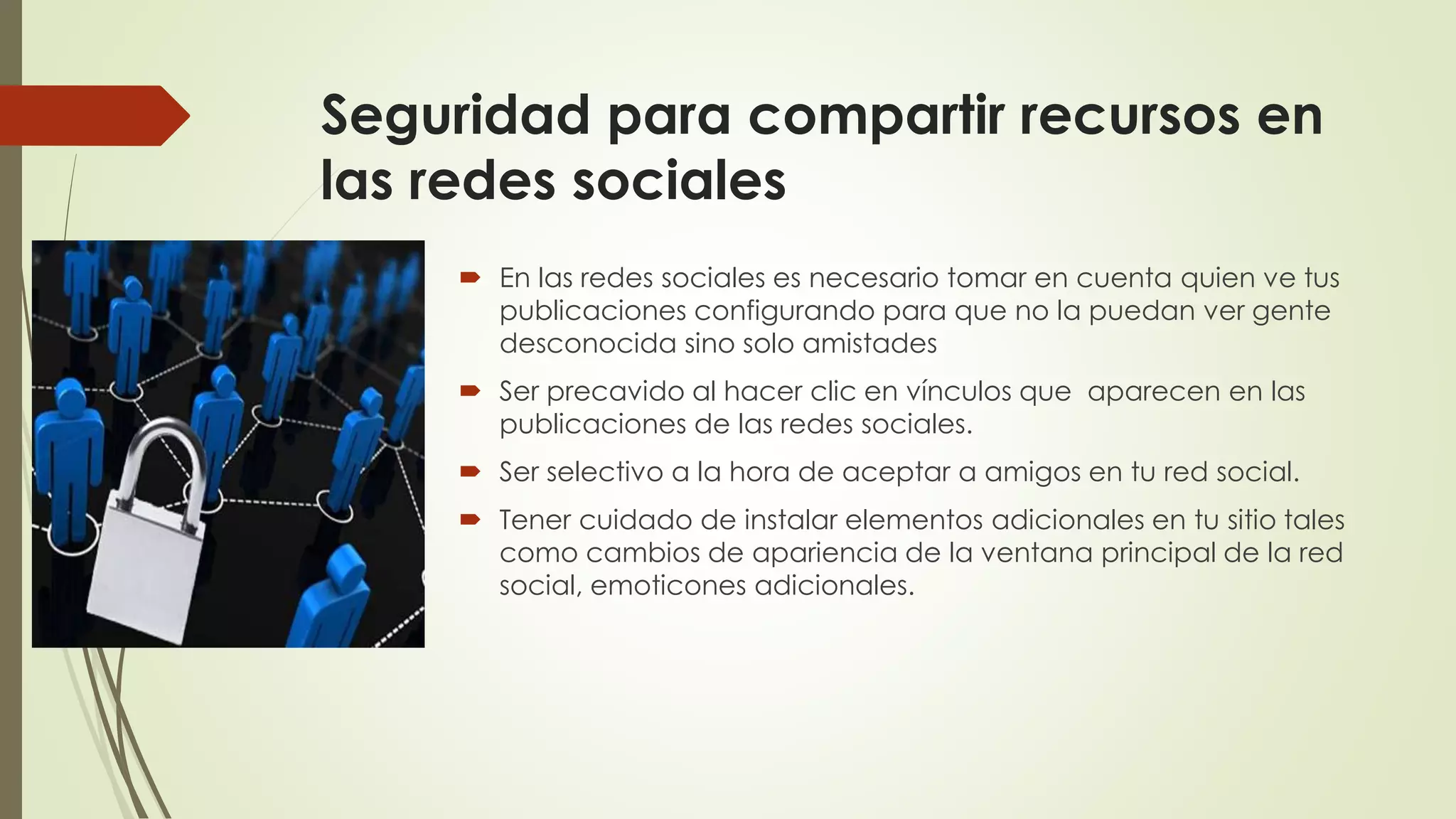 Ventajas y desventajas de compartir información en las | PPT