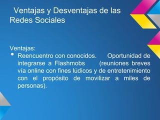 Ventajas y desventajas de las redes sociales | PDF