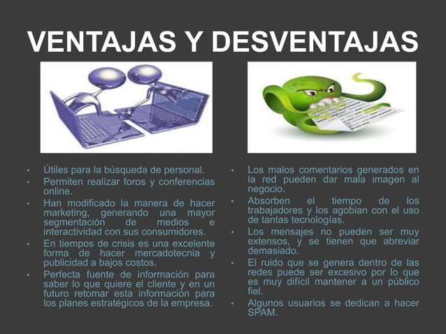 Ventajas y desventajas de las redes sociales | PPT