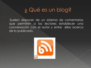 Ventajas y desventajas del blog | PPTX