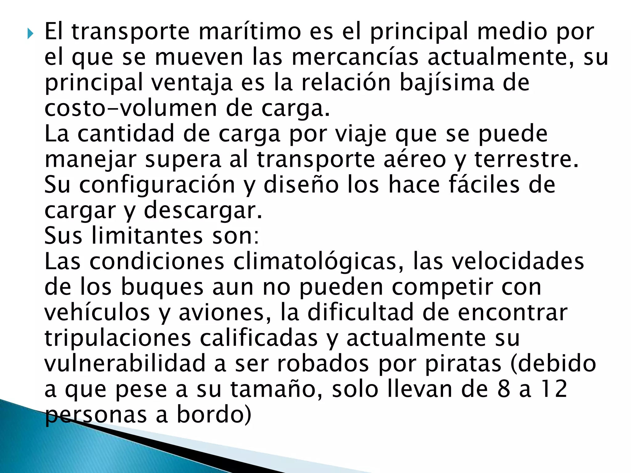 Ventajas y desventajas del transporte | PPT