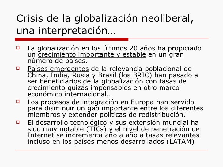 Ventajas Y Desventajas De La Globalizacion En El Marco Del Estado Del