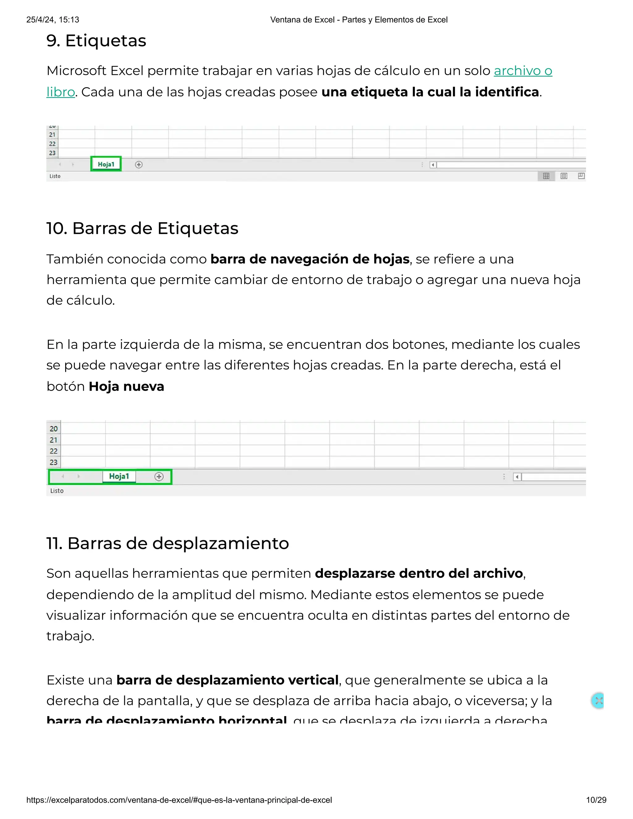 Ventana de Excel - Partes y Elementos de Excel.pdf