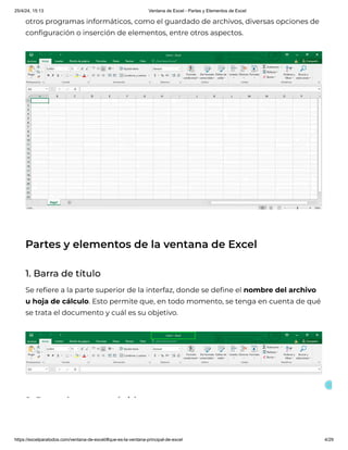 Ventana de Excel - Partes y Elementos de Excel.pdf