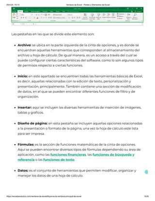 Ventana de Excel - Partes y Elementos de Excel.pdf