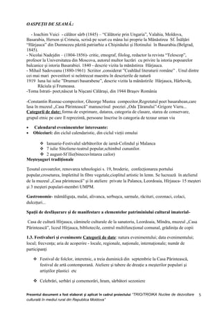 Cartografia Resurselor Culturale a sat. Palanca, Calarasi | DOC