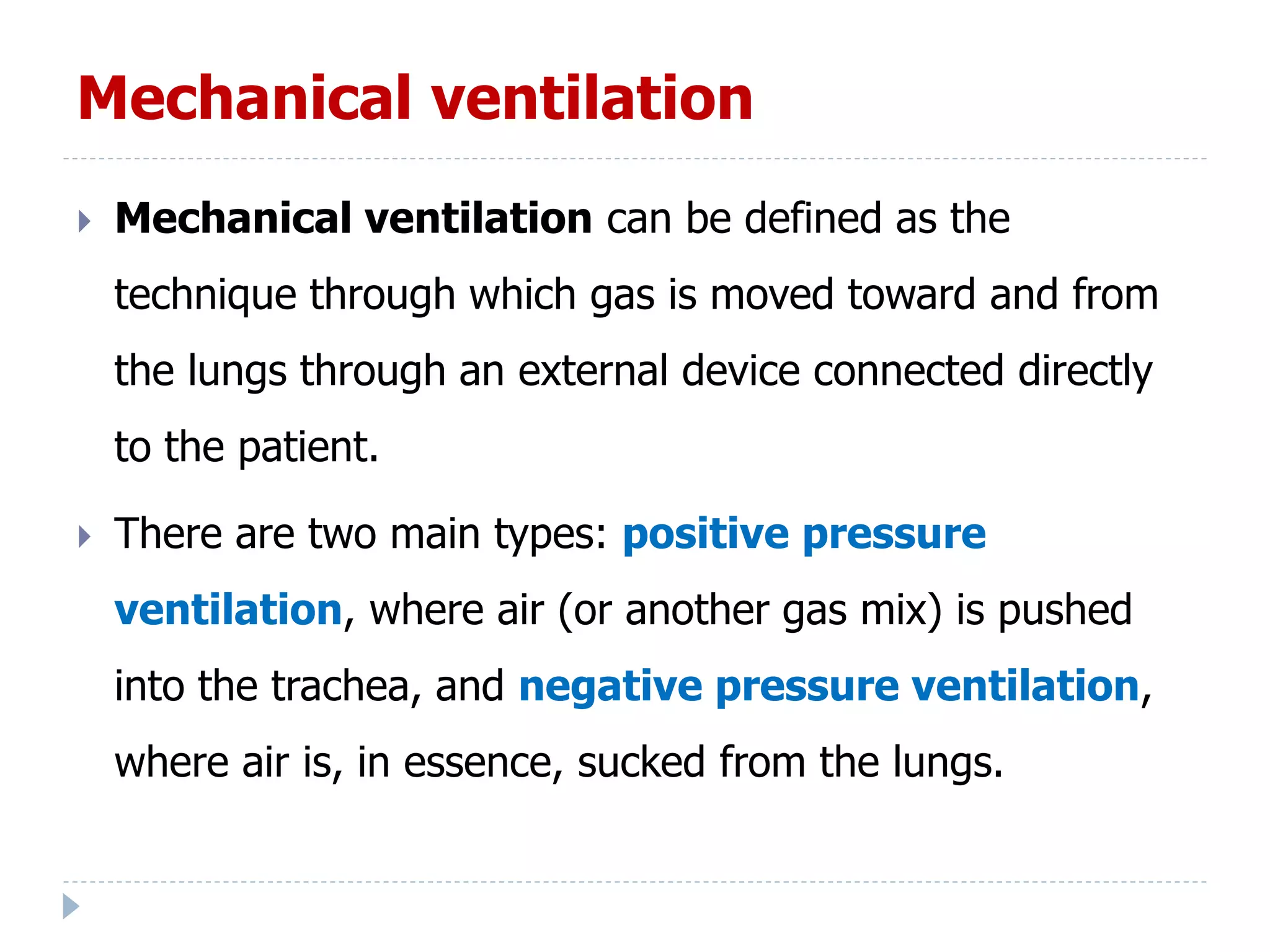 Mechanical Ventilator by Kiran Bhardwaj | PPTX