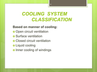 Ventilating systems for electrical machines | PPTX