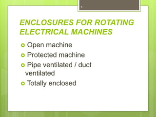 Ventilating systems for electrical machines | PPTX