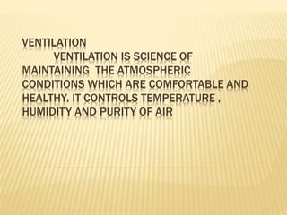 Ventilation | PPT
