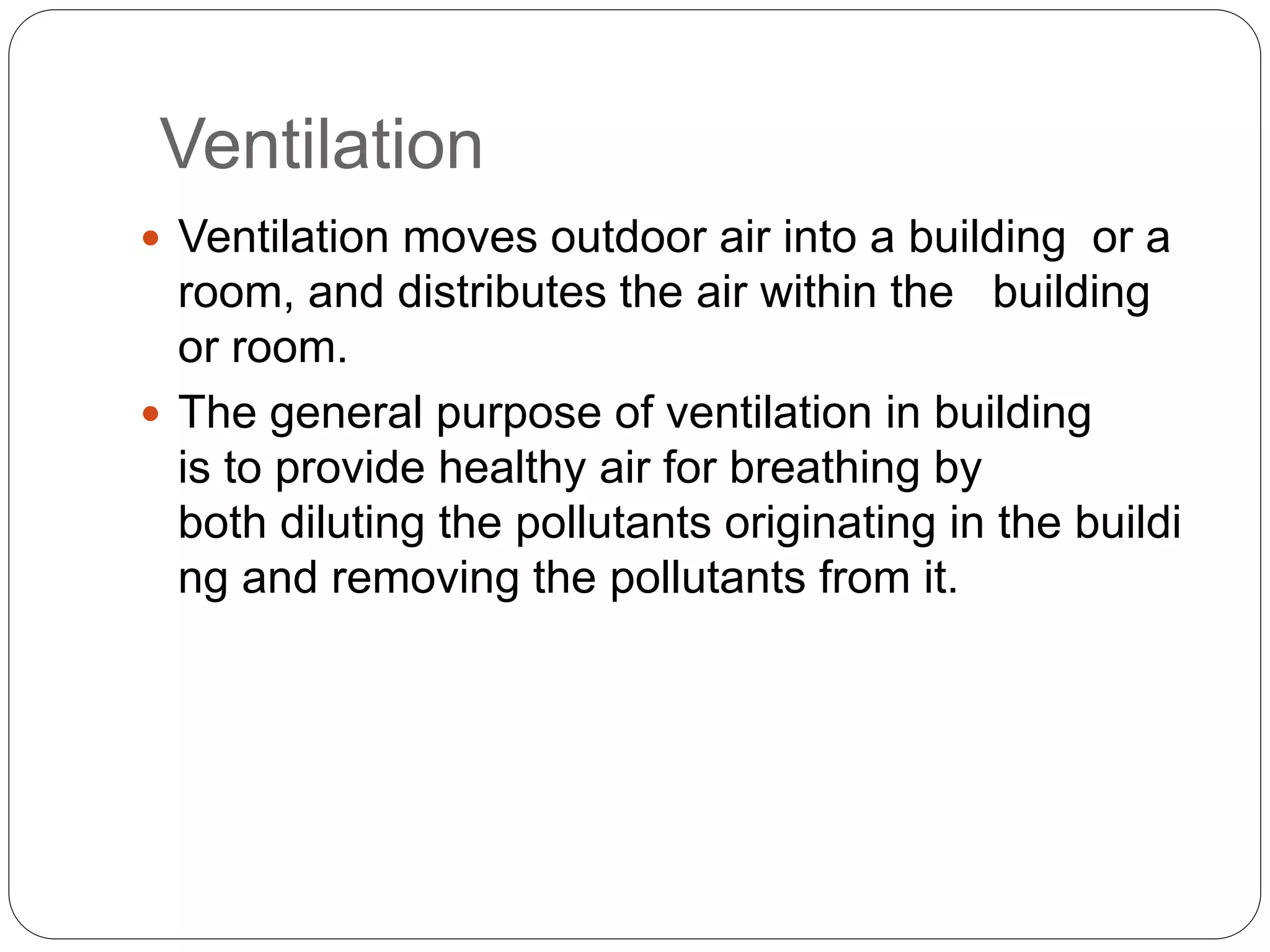 Building Ventilation | PPTX