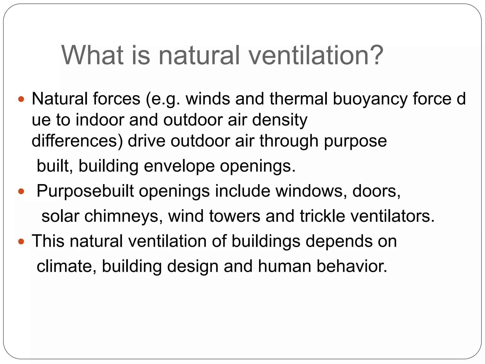 Building Ventilation | PPTX