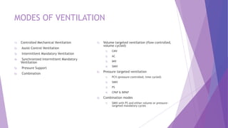 Invasive and Non Invasive ventilation .pptx