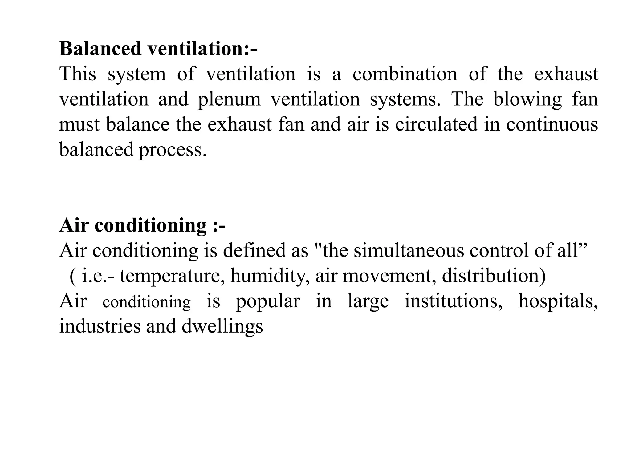 ventilation , 1st year GNM NURSING --------- | PPTX